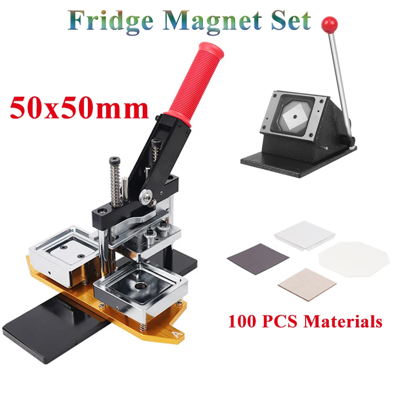 Square-Fridge-Magnet-Badge-Press-Machine-50x50mm-Rotary-Metal-Sheet ...