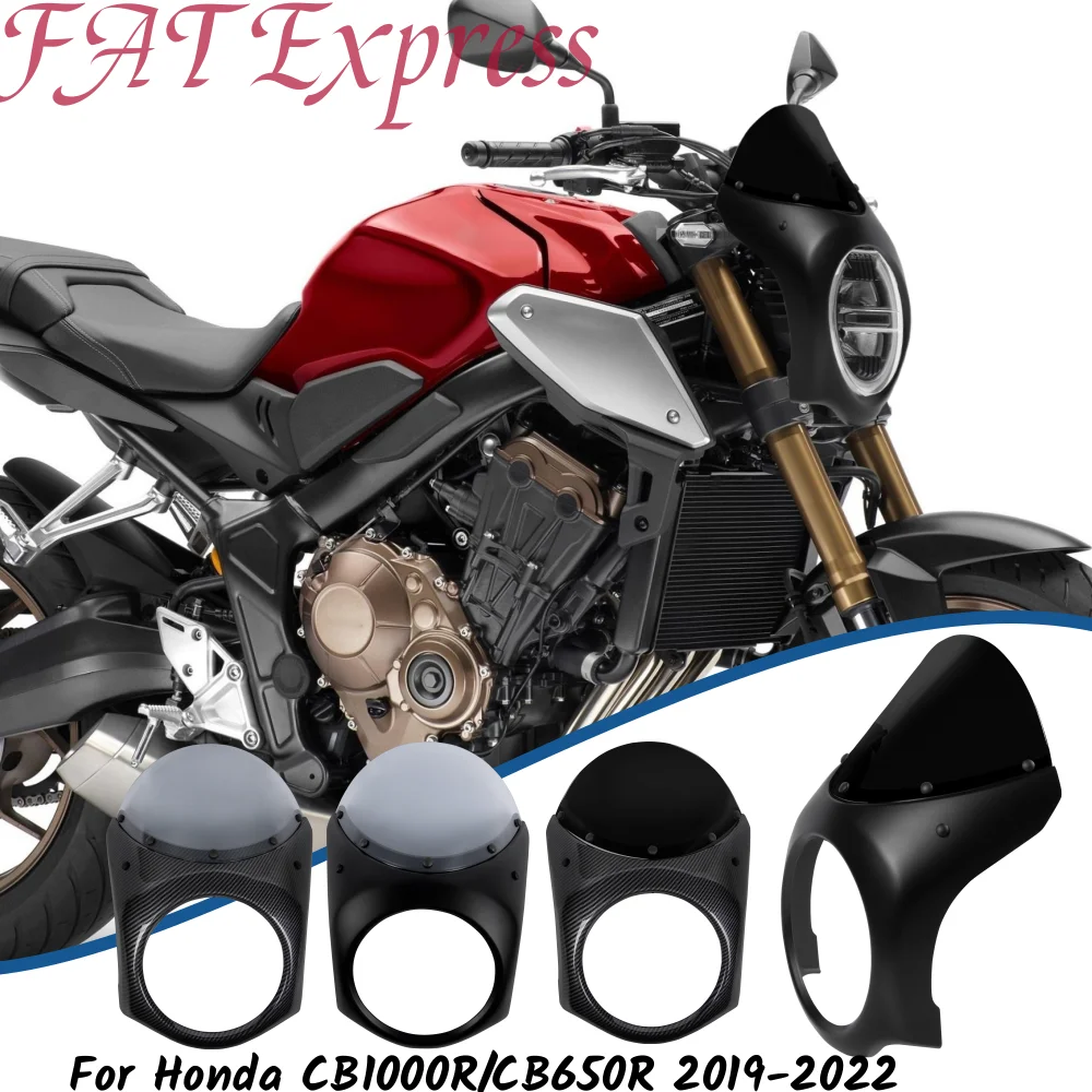 For Honda CB1000R CB650R 2019-2022 Headlight Fairing Round Retro Cafe ...