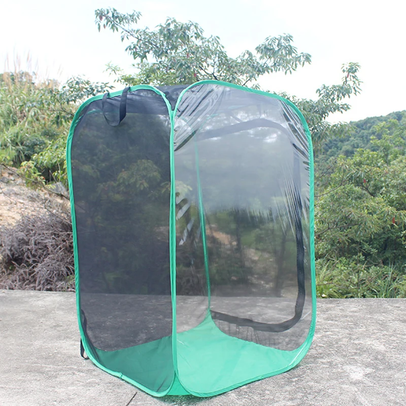 Foldable-Insect-Butterfly-Cage-Mesh-Boxes-Habitat-Seedling-Plant-Light ...