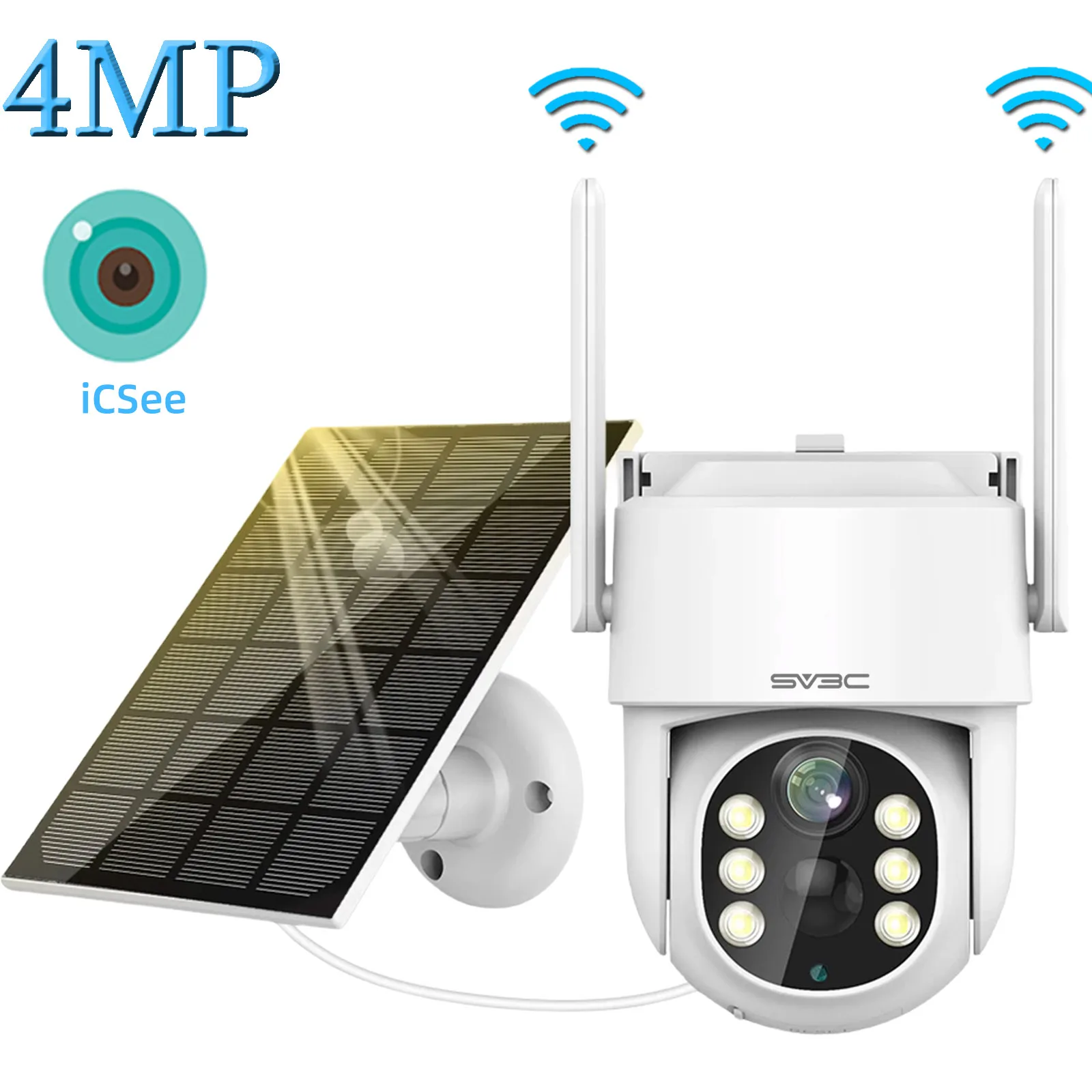 ICSEE-Solar-Wireless-Camera-Wifi-Outdoor-4MP-Surveillance-IP-CCTV-With ...