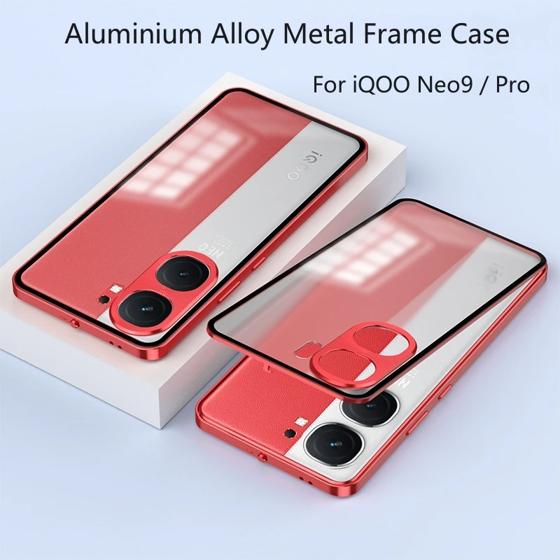 For VIVO iQOO Neo 9 Pro Case Aluminium Alloy Metal Frame Case For Iqoo ...