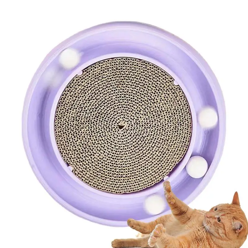 Cat-Scratching-Pad-2-In-1-Interactive-Toys-Scratch-Pad-Flying-Disc ...