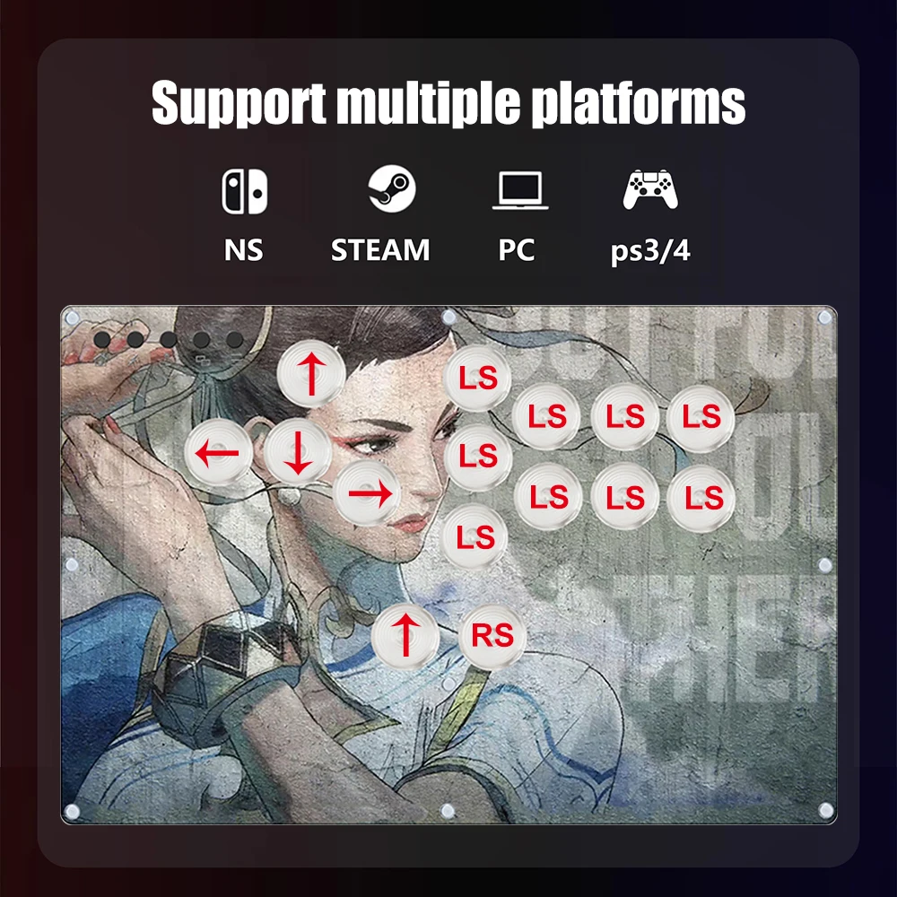 FunFortress-Slim-Hitbox-Leverless-Arcade-HT-SF6-Street-Fighter-6 ...