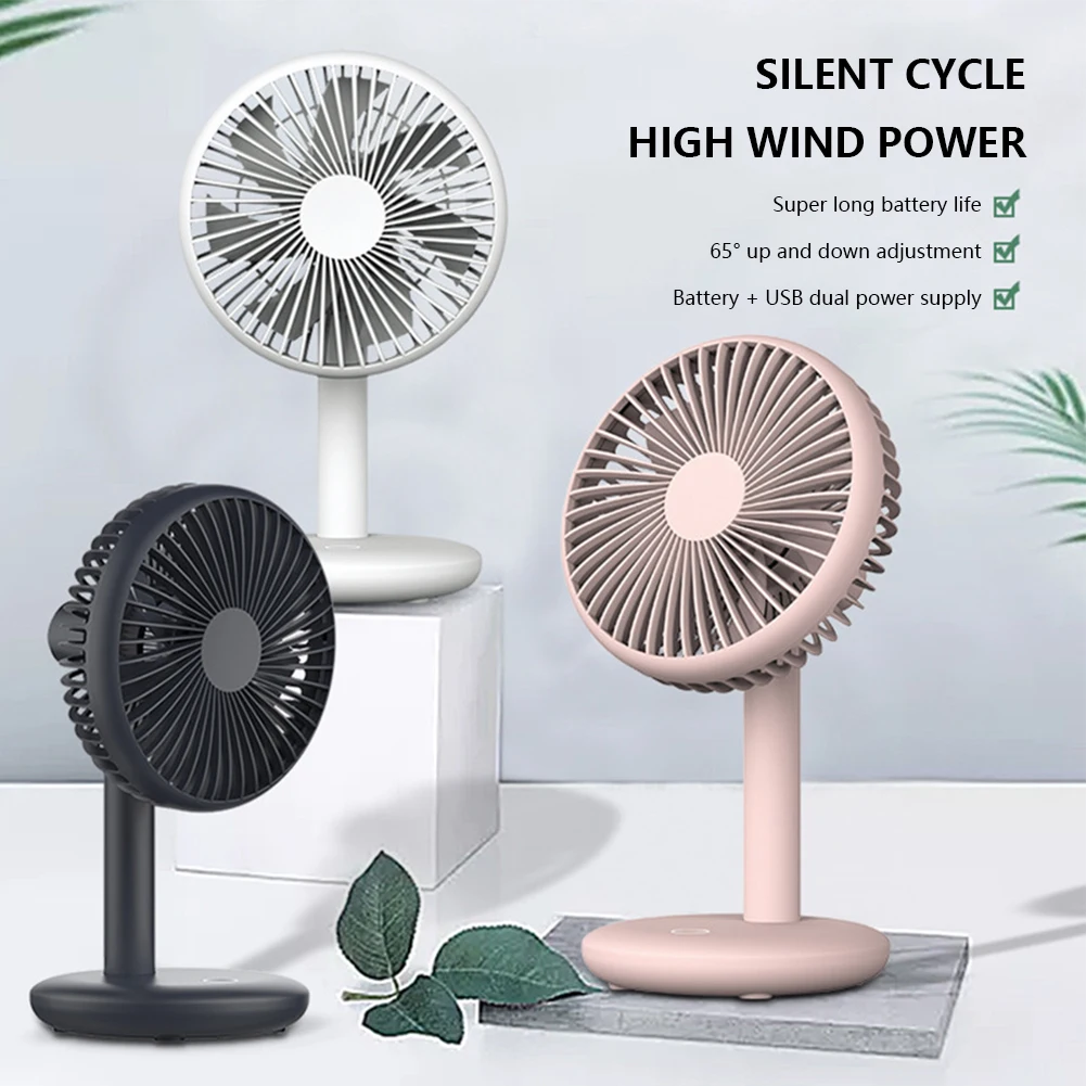 Portable-Desk-Fan-1200mAh-Desktop-Quiet-Mini-Cooling-Fan-USB-Charging ...
