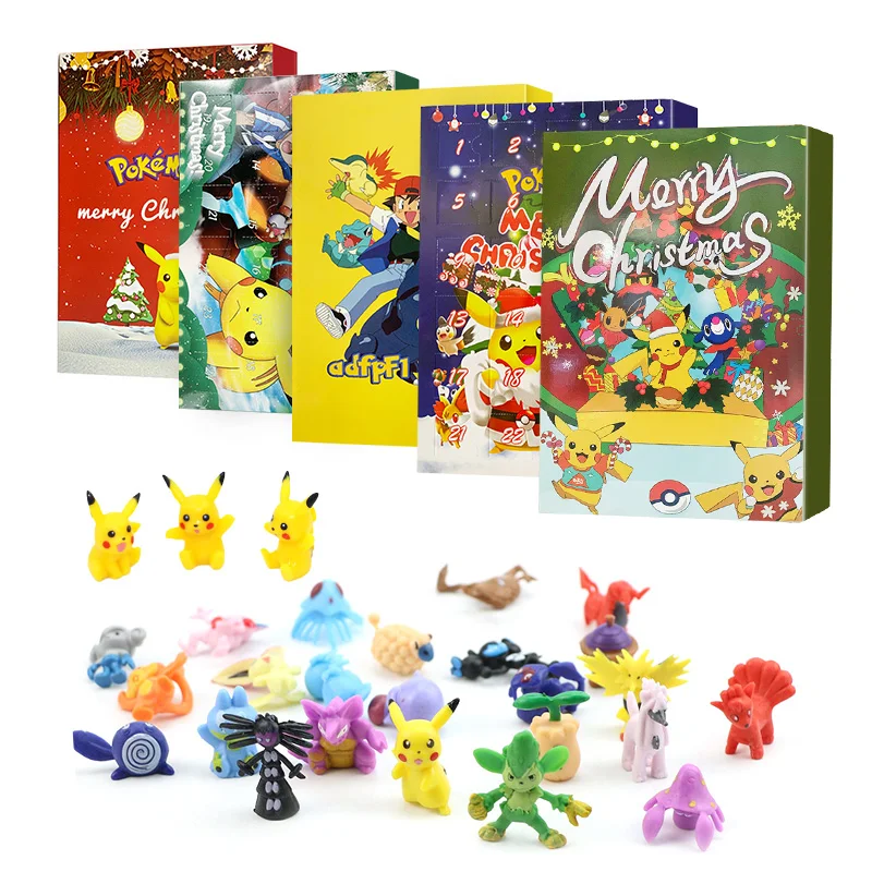 2024-Pokemon-Advent-Calendar-Box-Pikachu-Anime-Action-Figures-Christmas ...