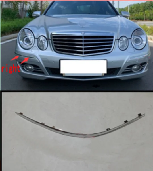 Applicable to 2007-2008 E-class W211 E200 e230 E280 e350 Front bar electroplating strip Rear bar ...