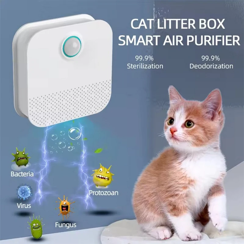 Smart-Cat-Odor-Purifier-For-Cat-Litter-Box-Deodorizer-Pet-Toilet-Air ...