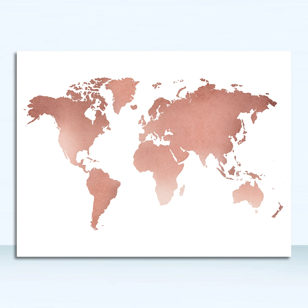 World Map Tumblr Room