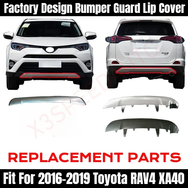 Fit For 2016-2019 Rav4 Rav 4 XA40 PP PLastic Front and Rear Back Bumper ...