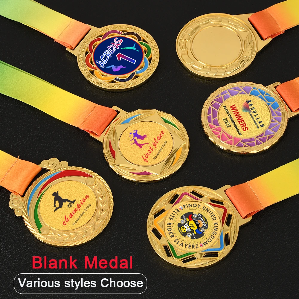 Medalla-de-Oro-personalizada-medalla-en-blanco-para-cualquier-competici ...