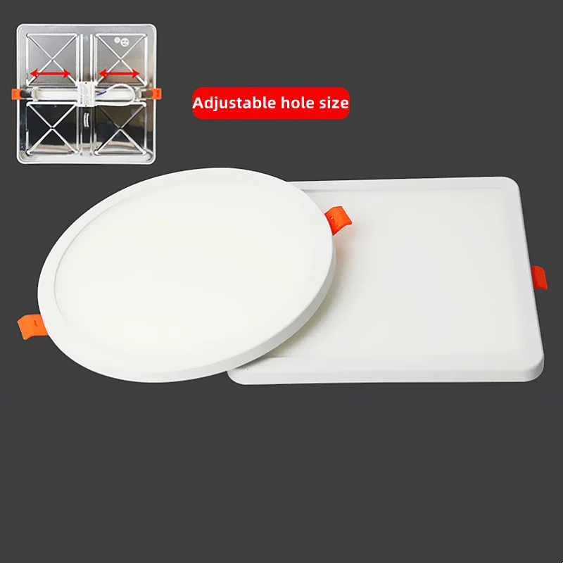 Slim-Down-LedPanel-Ligh-Light-Adjustable-Hole-6W-8W-15W-20W-220v-panel ...