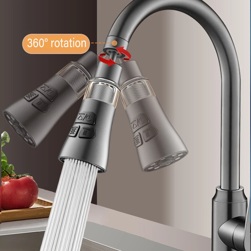 Universal 360 Rotate Kitchen Faucet Extender With Filter Function ...