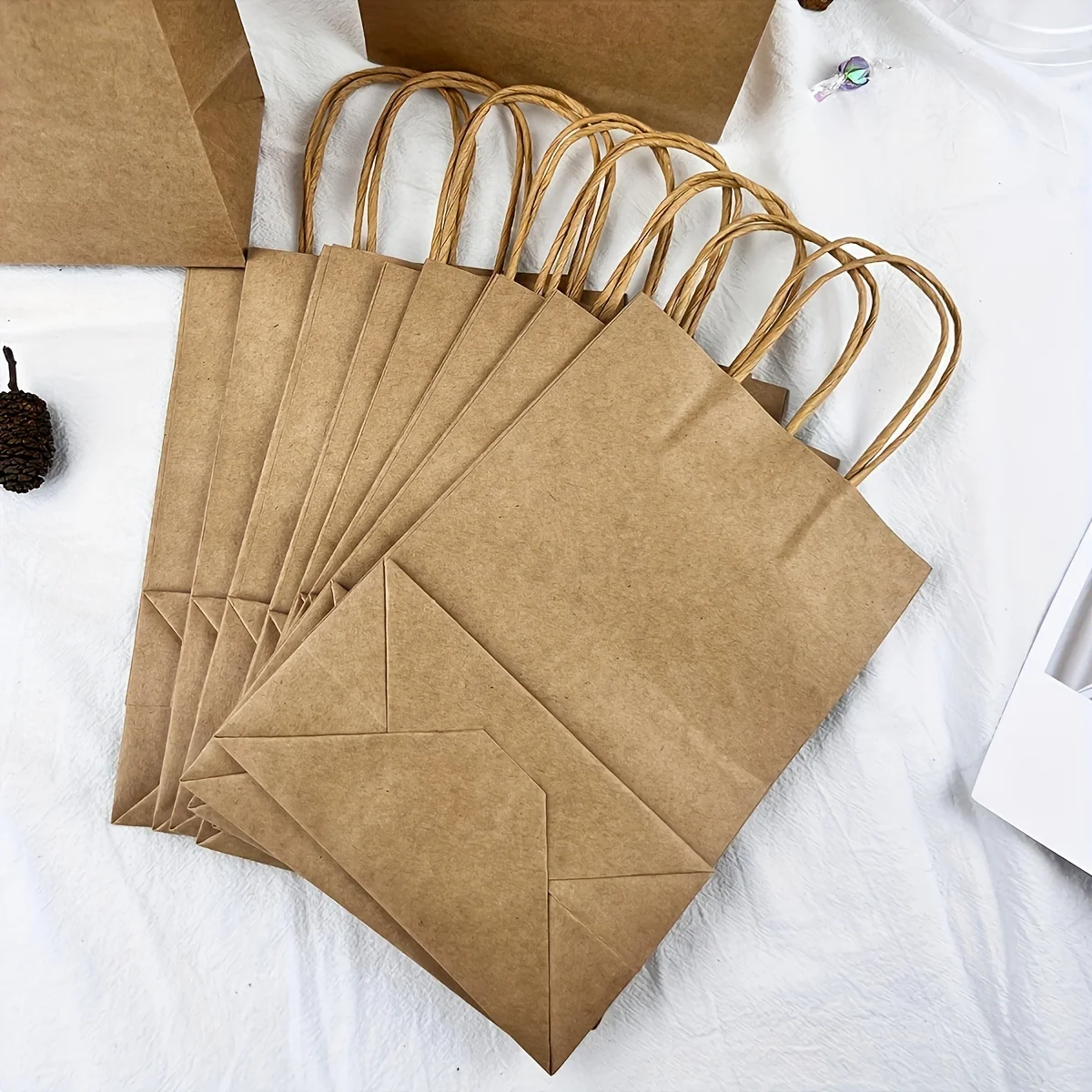 10pcs-Solid-color-gift-bags-with-handles-kraft-paper-bags-gift-candy ...