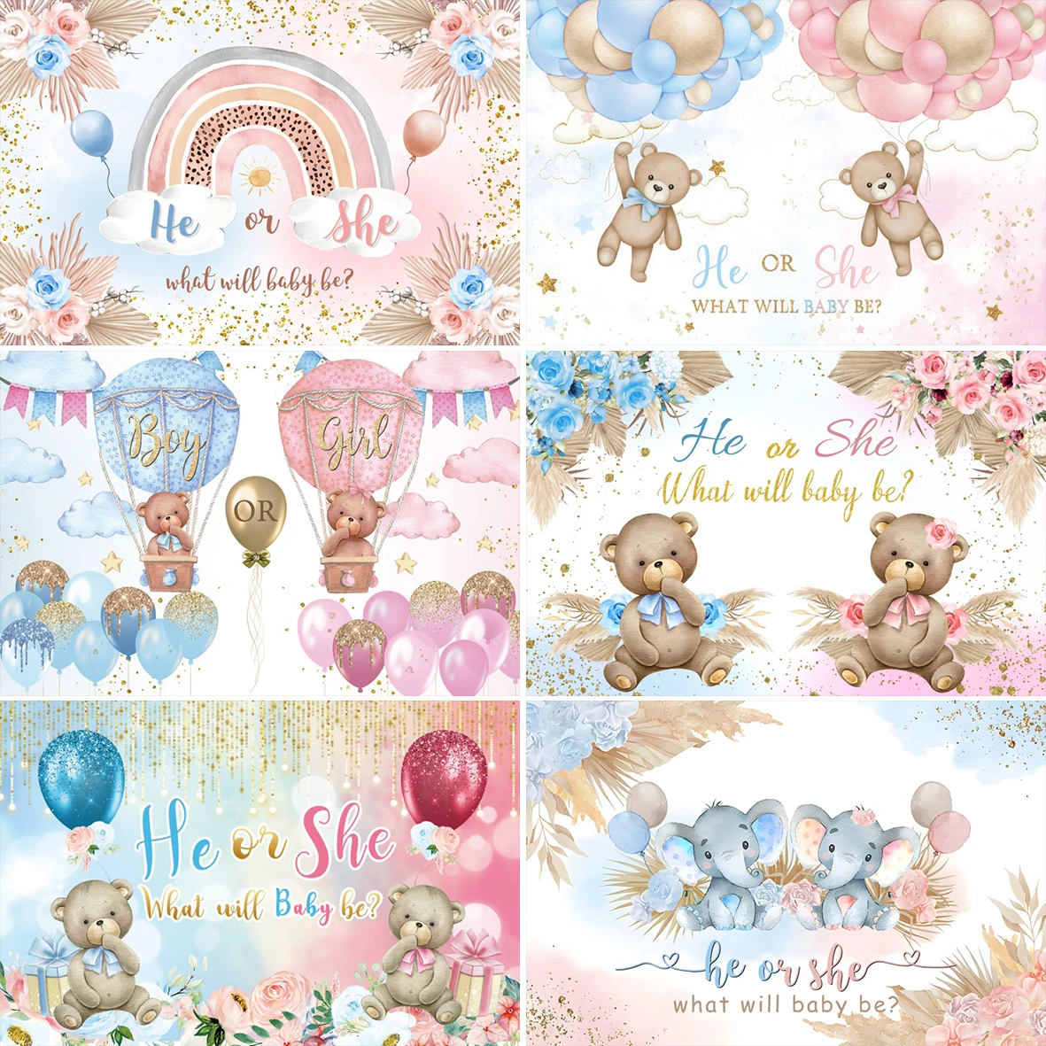 Laeacco-Gender-Reveal-Background-Balloon-Baby-Shower-Party-Newborn-Boy ...