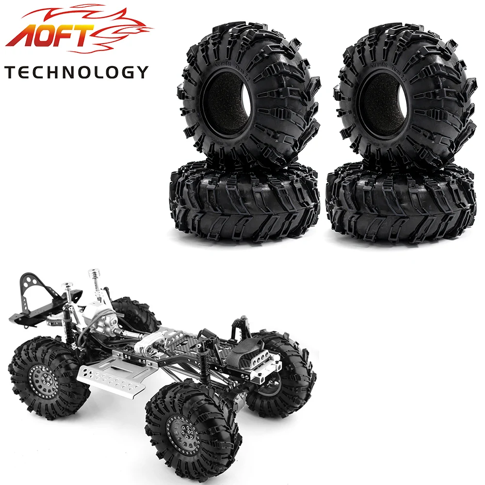 4pcs Universal 2.2 Inch Off-Road Rubber Tyre Tread for 1/10 RC Climbing ...