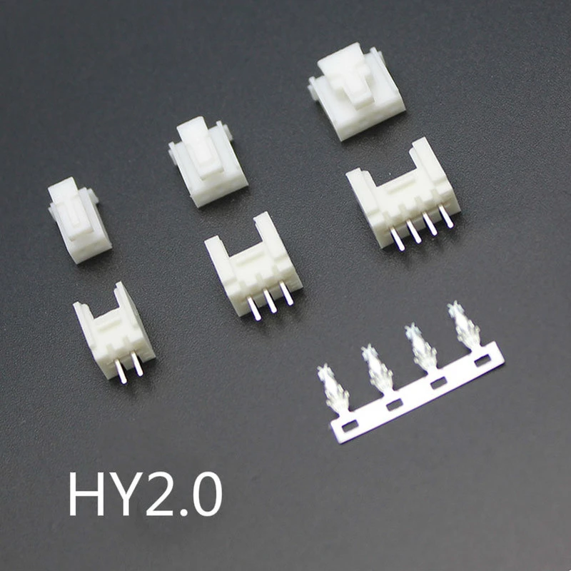 10sets 2.0mm With Lock Hy-2p 3p 4p 5p 6p 8p Male Socket Female Plug Terminal Block Connector ...