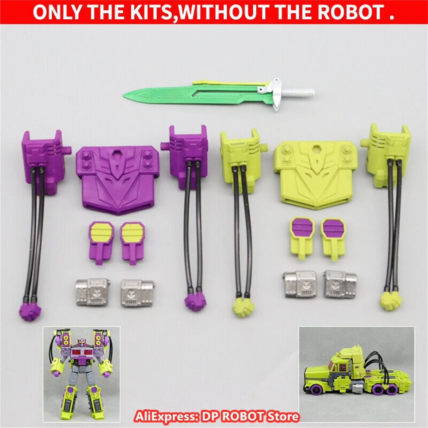 3D DIY Fuel Tank Knee Shield Sword Weapon Upgrade Kit For Legacy G2 ...
