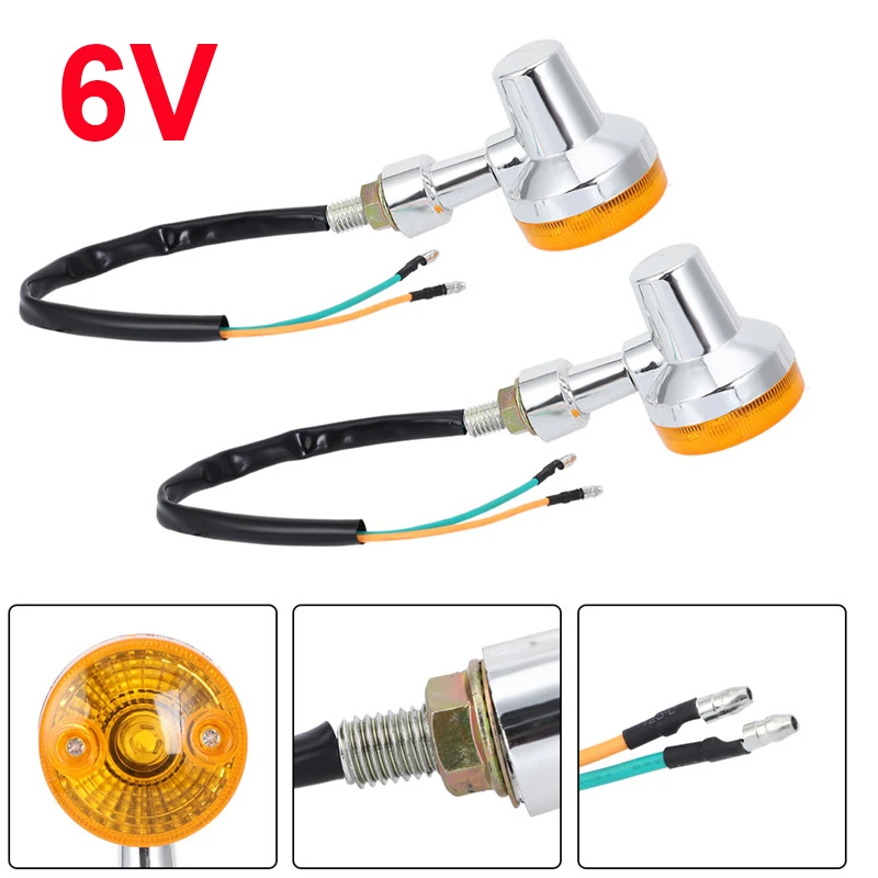 LED Motorcycle Scooter Chrome Turn signals small fits for Honda CT70 6 ...