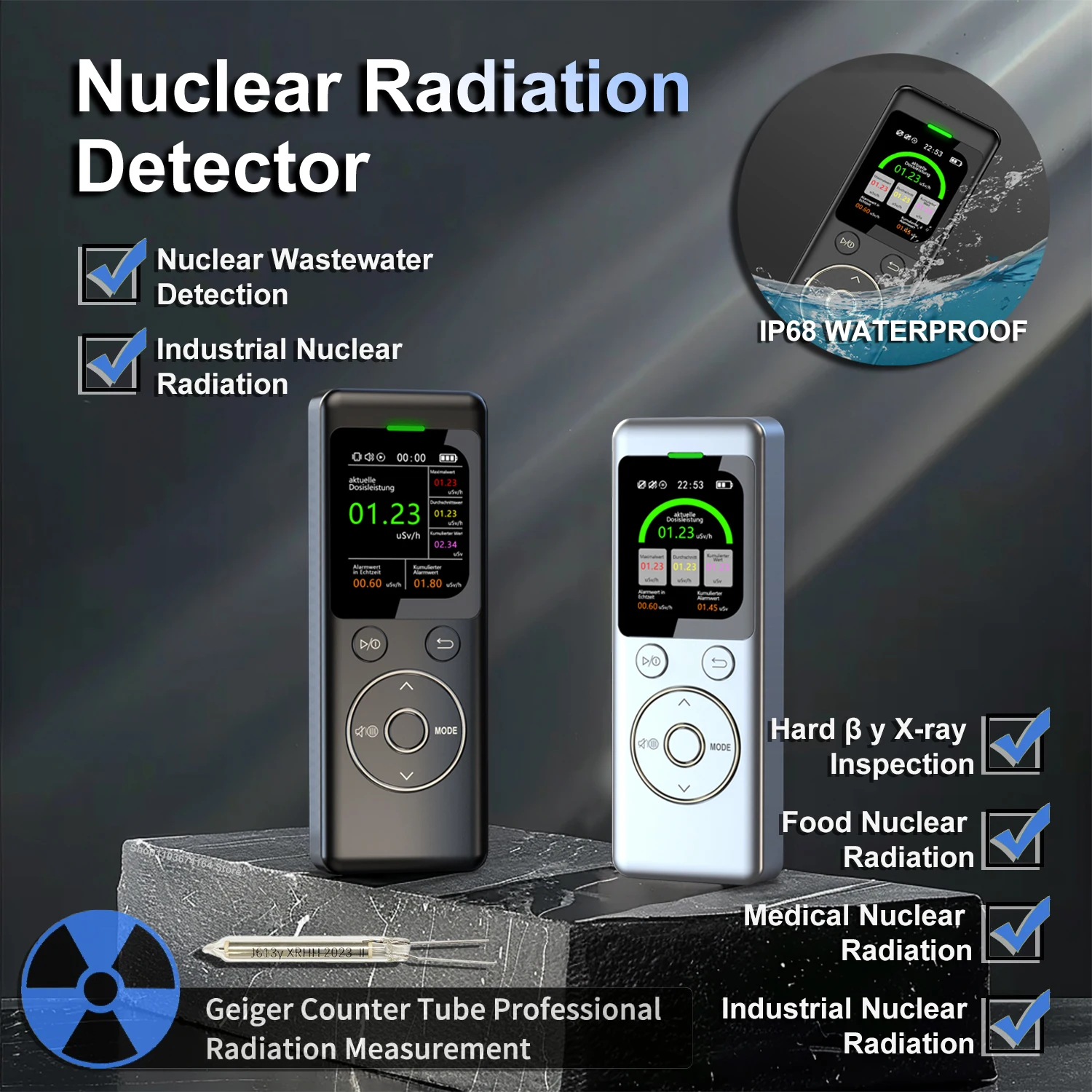2024-NEW-Geiger-counter-Waterproof-Nuclear-Radiation-Detector-X-ray ...
