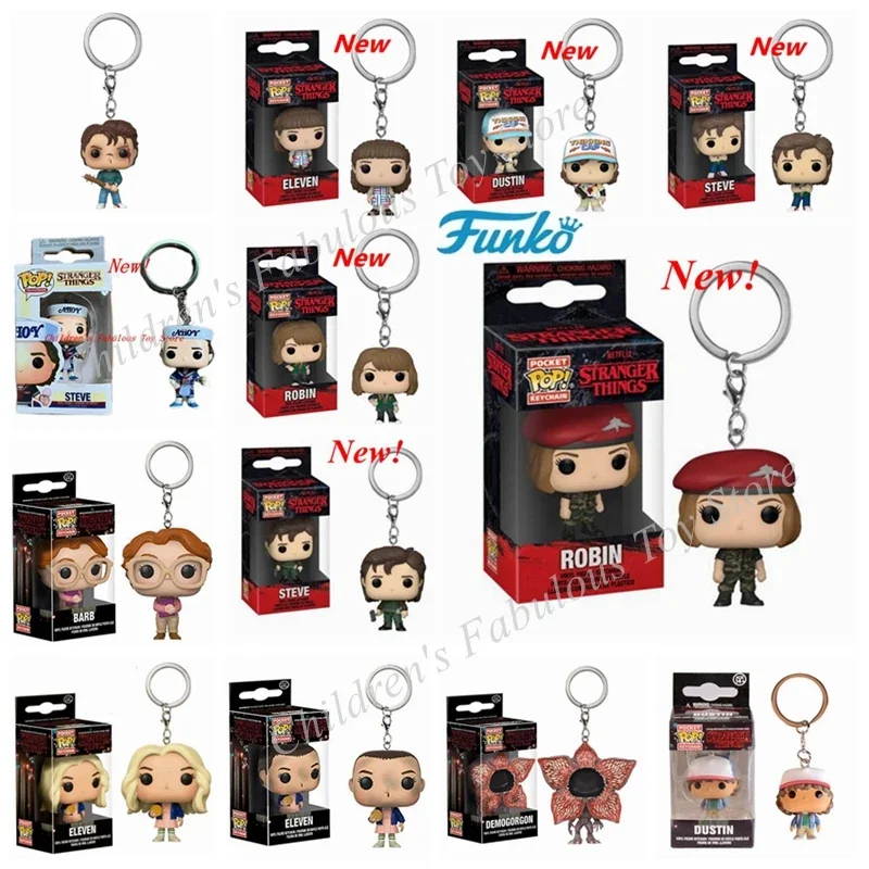 13-styles-Newest-FUNKO-POP-Pocket-keychains-Demogorgon-Dustin-Eleven ...