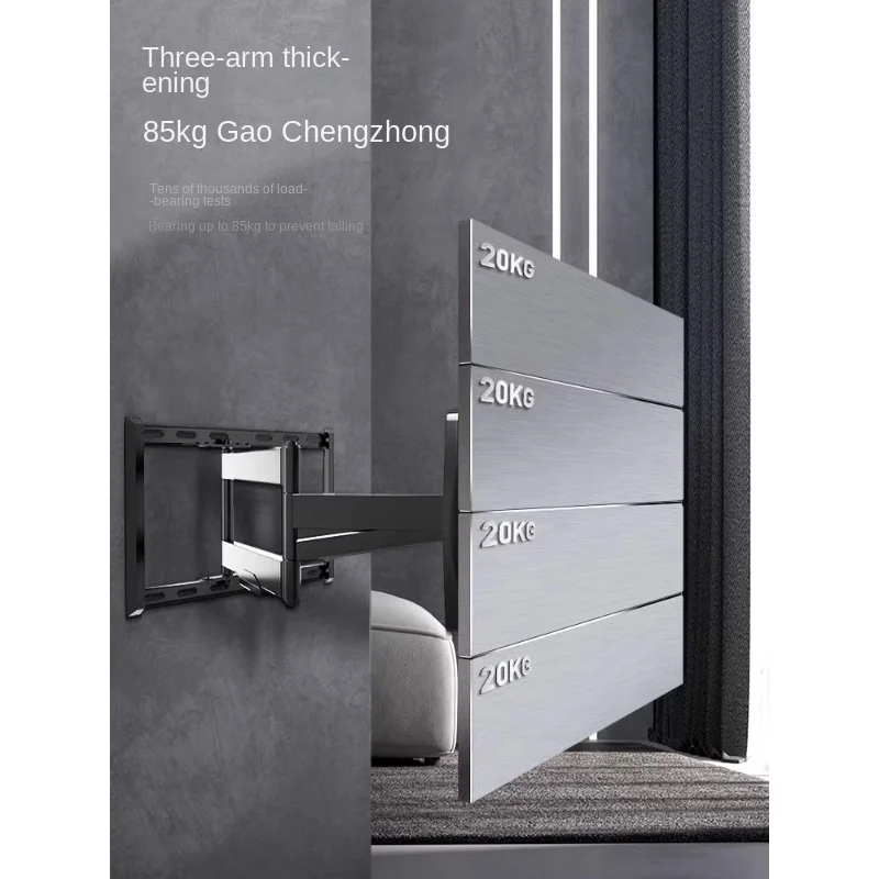 Universal TV Rack Telescopic Rotating Wall Mounted Bracket 65 75 86 Inch Suitable for Xiaomi Hisense Huawei AliExpress