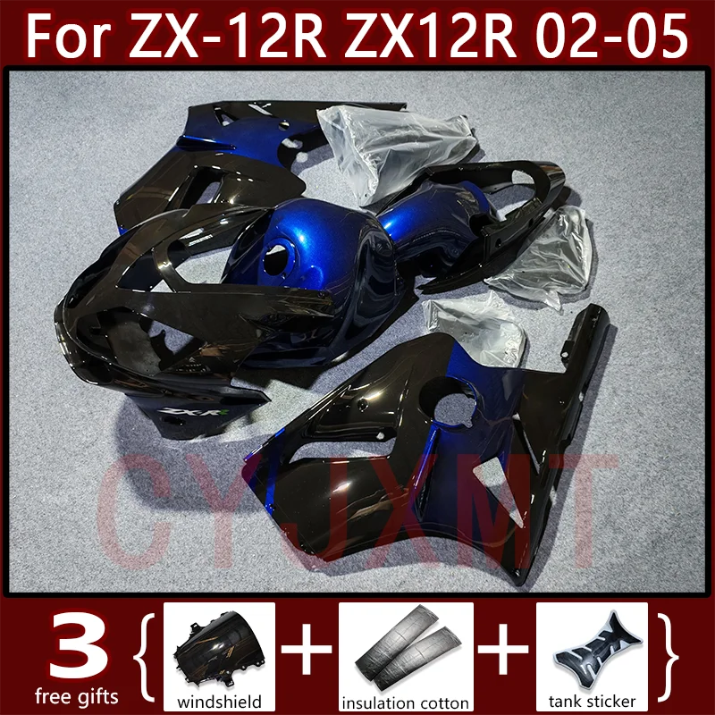ABS Injection Motorcycle Fairing Kit For Kawasaki ZX12R ZX-12R 2002 ...
