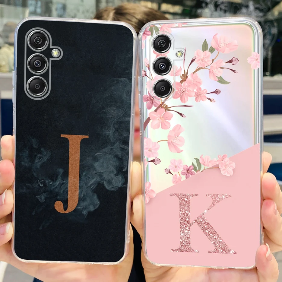 For Samsung Galaxy M34 5G Case SM-M346B Cute Letters Cover Clear ...