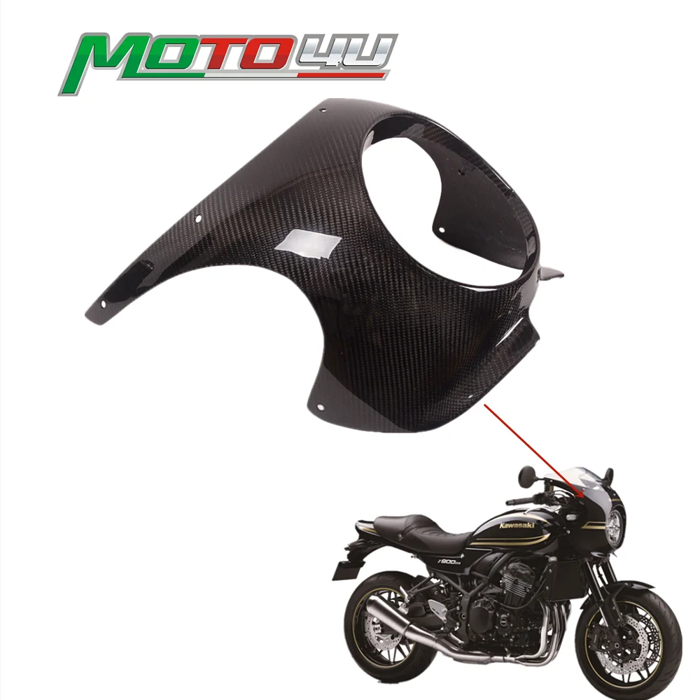 For Kawasaki Z900 RS Z900RS 100% Carbon Fiber Front Fairing Round ...