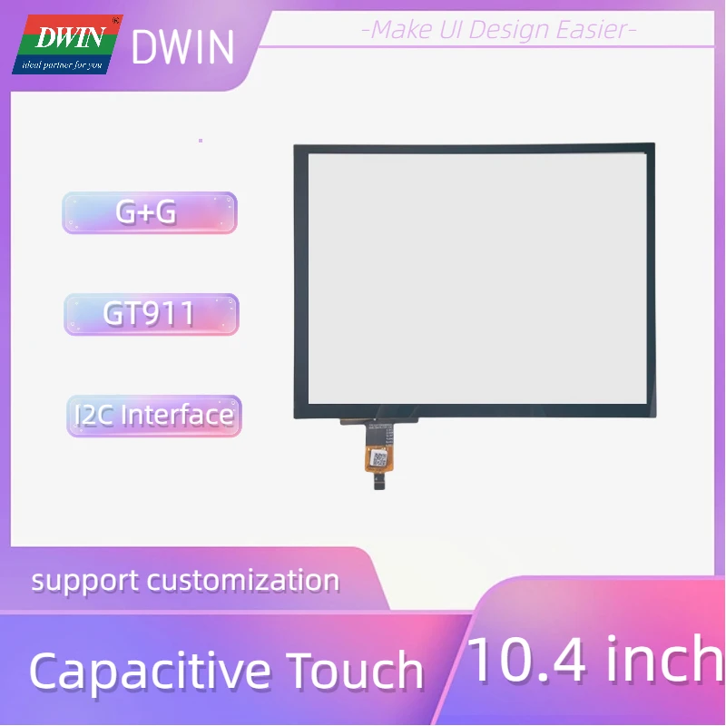 DWIN 10.4 Inch Multi Touch I2C Interface Capacitive Touch Screen ...