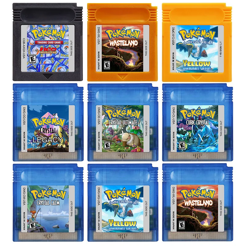 GBC-Game-Cartridge-16-Bit-Video-Game-Console-Card-Pokemon-Crystal ...