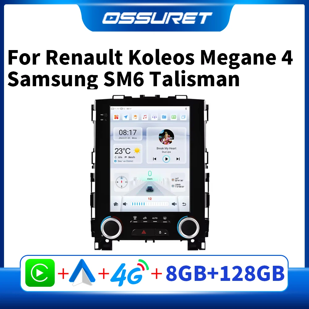 Android-Car-Radio-for-Renault-Koleos-Megane-4-Samsung-SM6-Talisman-2017-2019-Carplay-Auto ...