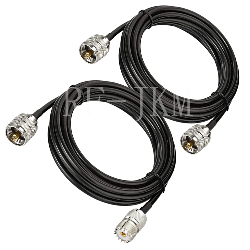 RG58-50-3-Coaxial-Cable-PL259-UHF-male-to-UHF-male-SO239-Female ...