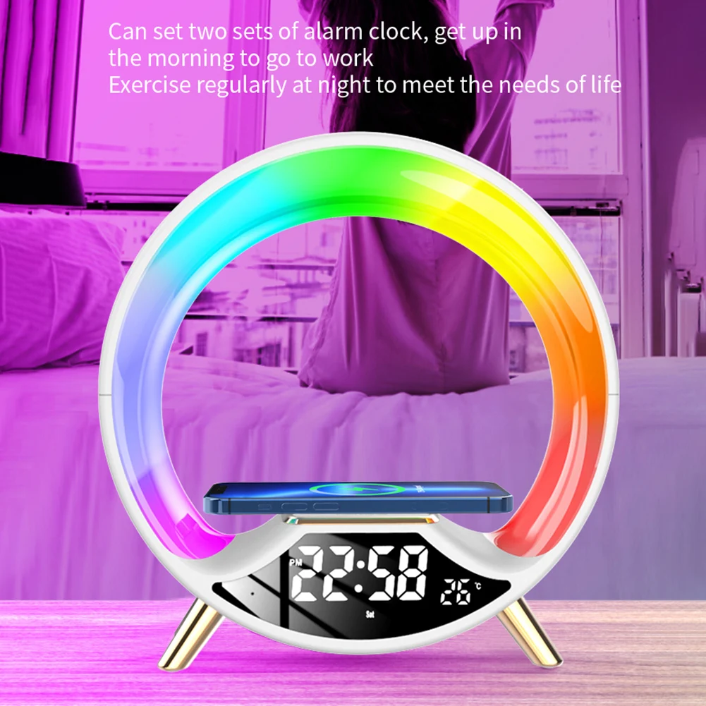 New-Multifunctional-Bluetooth-Speaker-Alarm-Clock-Wireless-Mobile-Phone ...