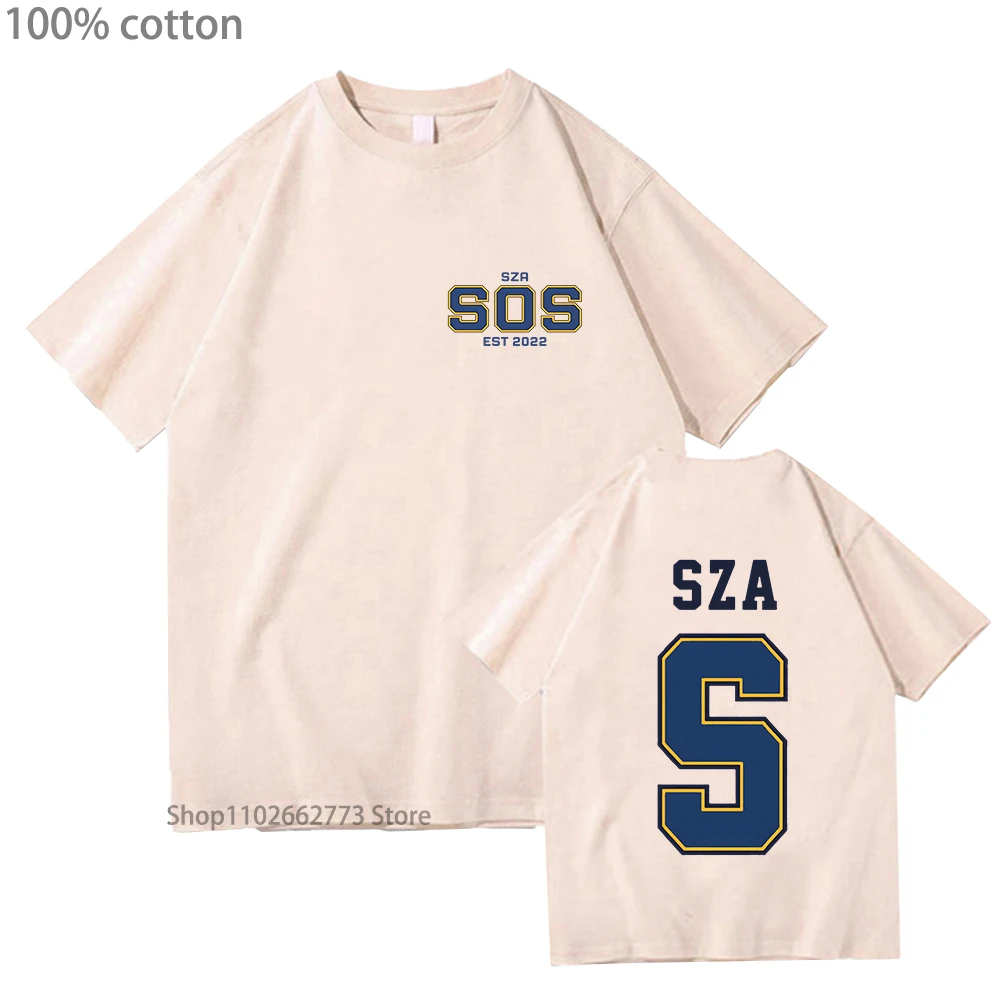 SZA-SOS-Anime-T-shirts-Funko-Pop-Shirt-Manga-comic-Tshirt-100-Cotton ...