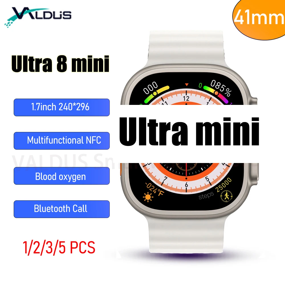 Ultra 8 Mini Smart Watch Ultra IWO Series 8 41mm 1.7" Smartwatch Sport ...