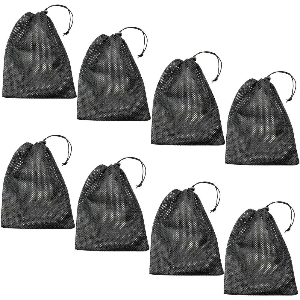 8-Pcs-Drawstring-Storage-Mesh-Bag-Net-Bags-Beam-Port-Laundry-Polyester ...