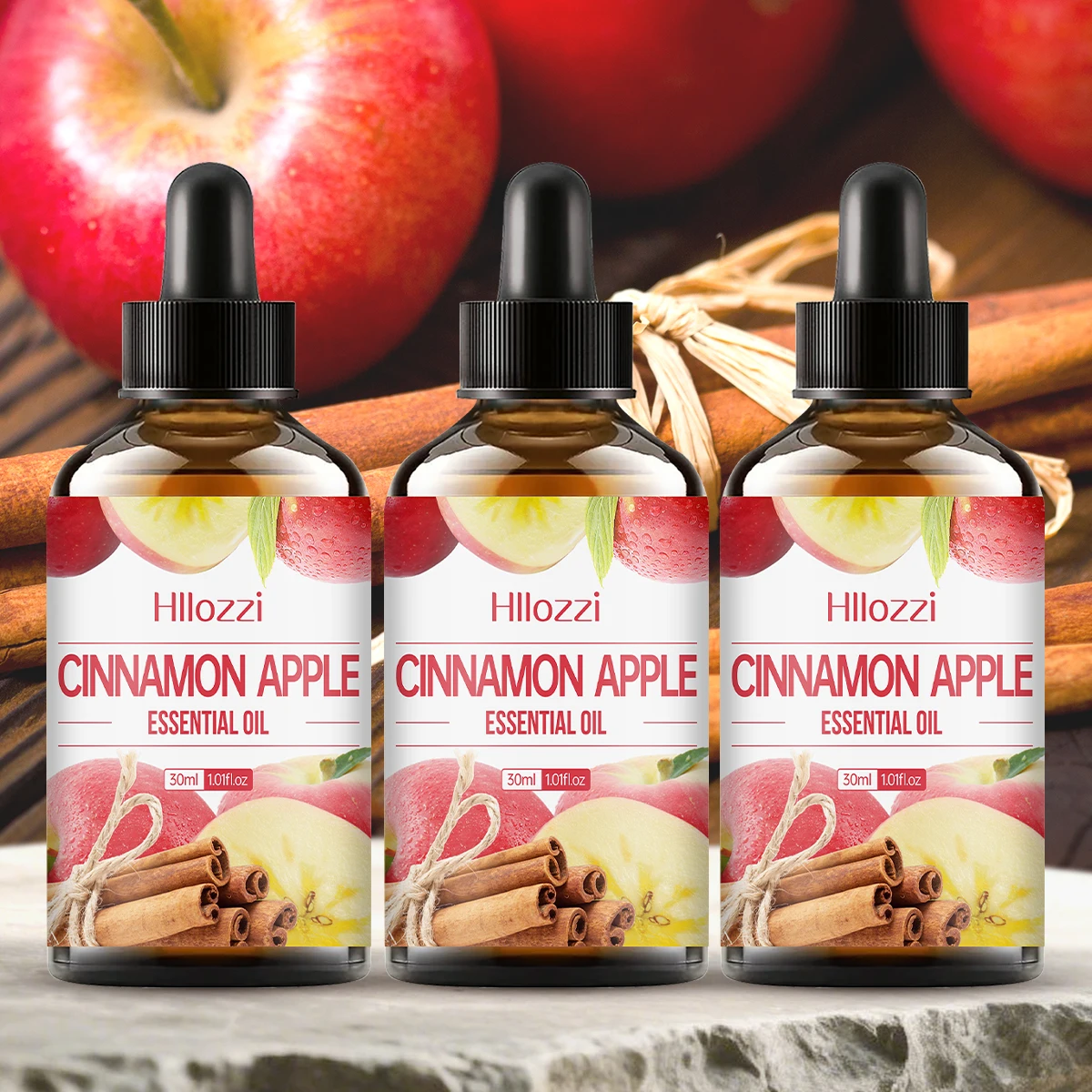 Cinnamon Apple Essential Oil 30ml, Sweet Spiced Aroma Oil for Diffusers ...