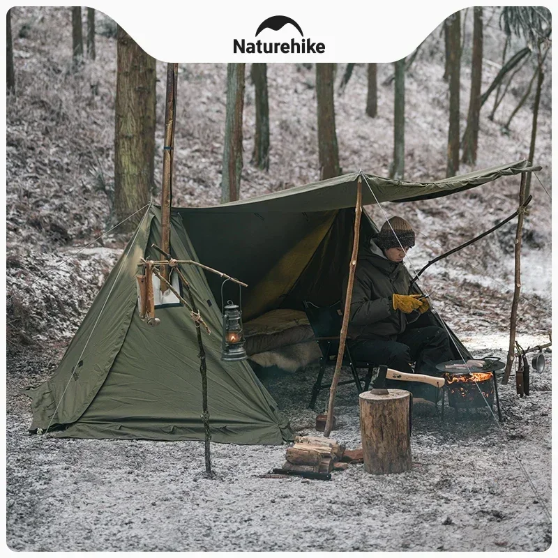 Naturehike-ARES-Army-Single-Tent-TC-Cotton-Ridge-Tent-Outdoor-Camping ...