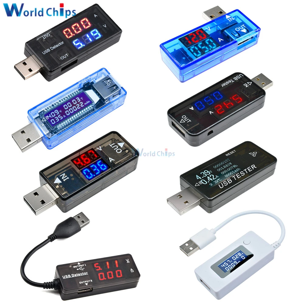 6/8/10 In 1 High Precision USB Charger Tester LCD Display Digital ...