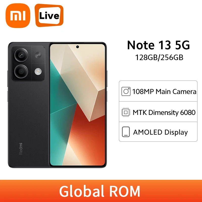 Xiaomi-Redmi-Note-13-5G-Cellphone-Global-ROM-6-67-120Hz-AMOLED-Display ...