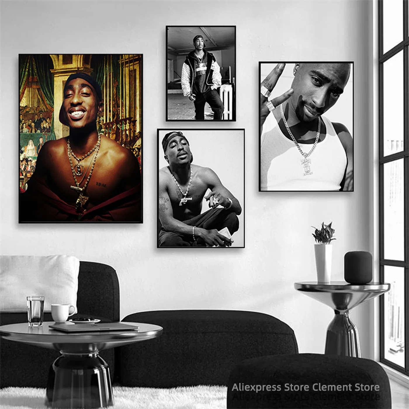 Tupac shakur 2pac poster, cantor banda capa álbum música estrela hip ...