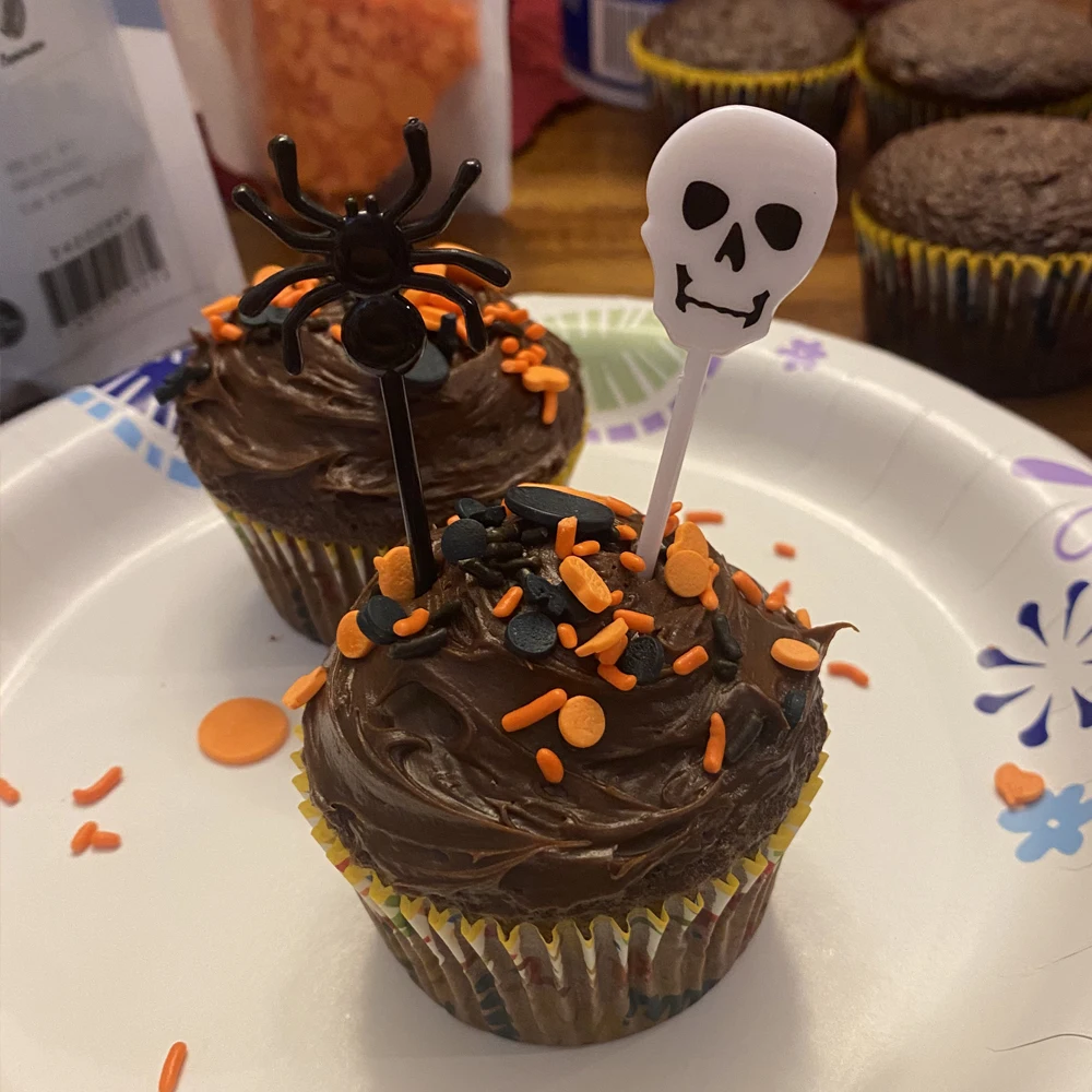 10-30pcs-Halloween-Toothpicks-Pumpkin-Ghost-Bat-Plastic-Fruit-Fork ...