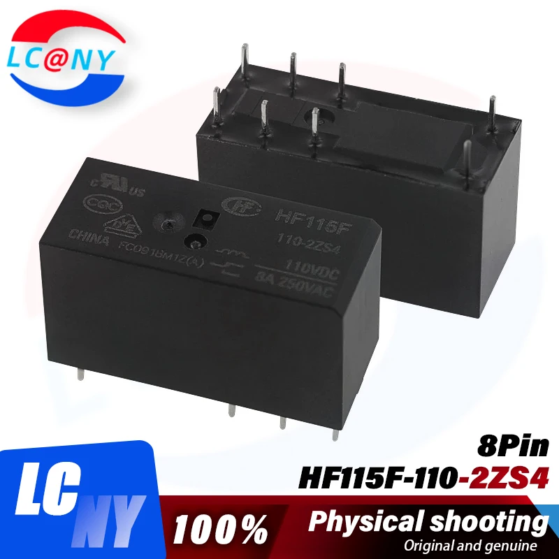Rel-Original-HF-HF115F-110-2ZS4-110VDC-8A-2-juegos-de-conversi-n-8 ...
