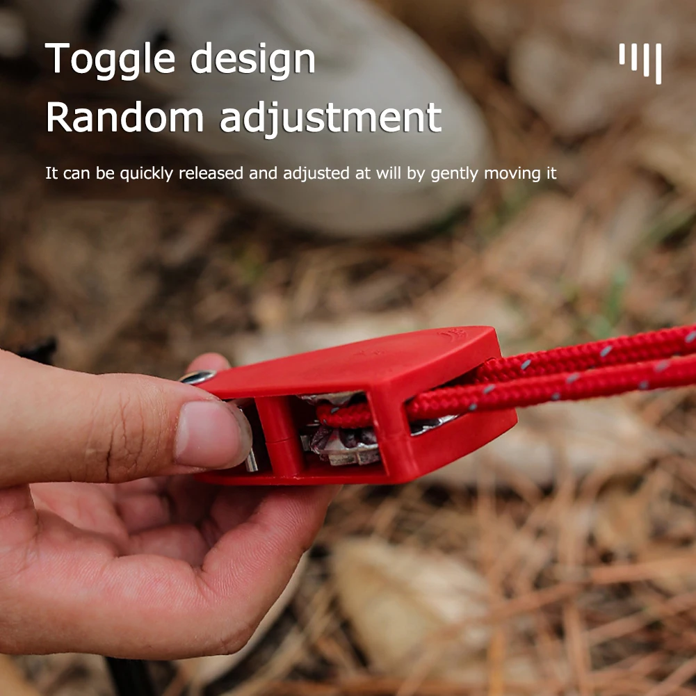 4mm-4m-Rope-Stopper-Tightener-Reflective-Nylon-Tent-Fixed-Buckle-with ...