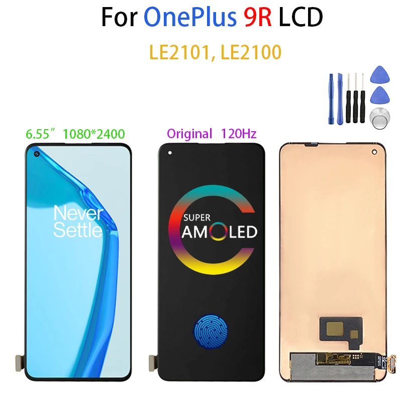 Original AMOLED For OnePlus 9R 9 R LE2101, LE2100 Pantalla Lcd Display ...