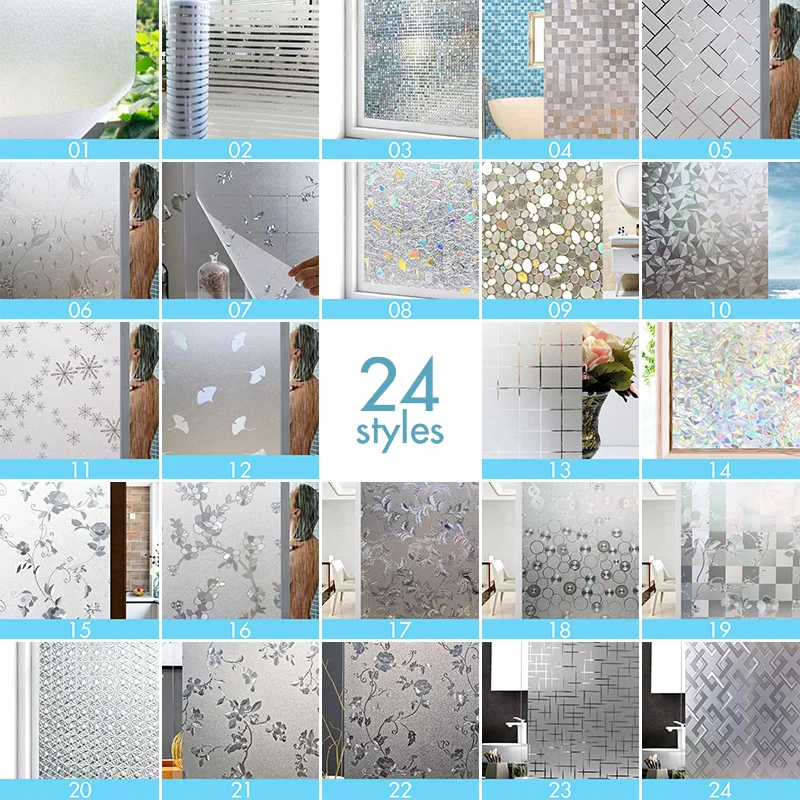 Pure-Window-Privacy-Film-Frosted-Glass-Film-UV-Blocking-Static-Clings ...