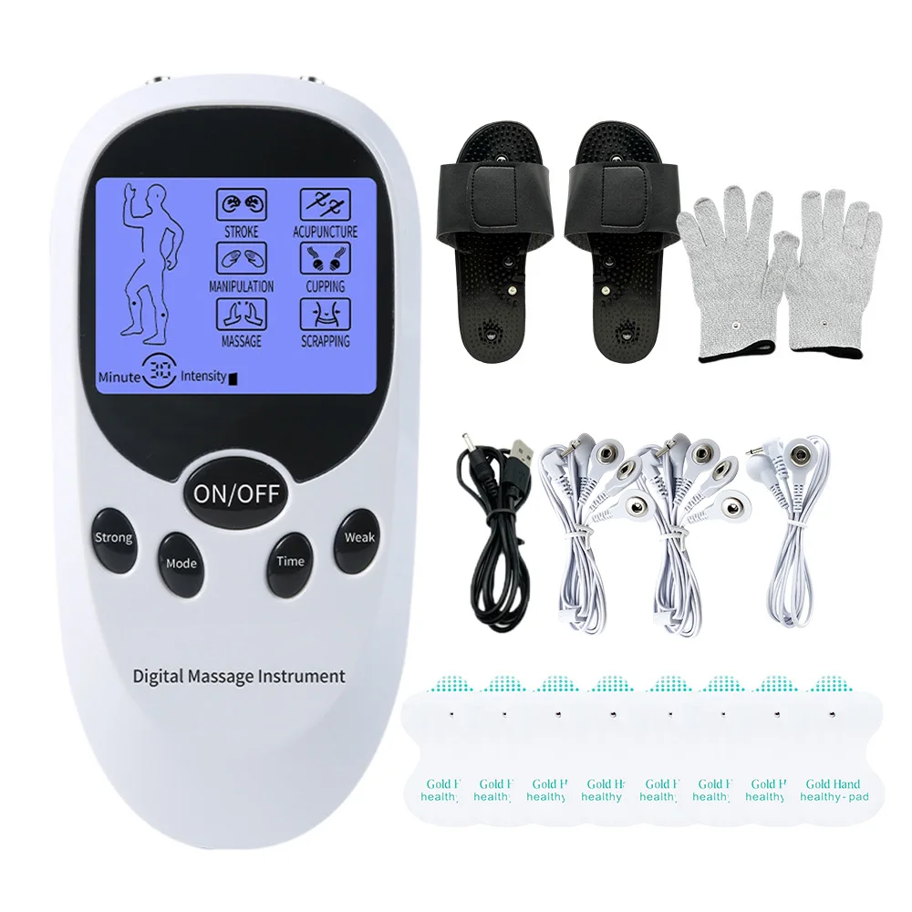 Electric-Tens-Pulse-Massager-EMS-Muscle-Stimulator-Acupuncture-Digital ...