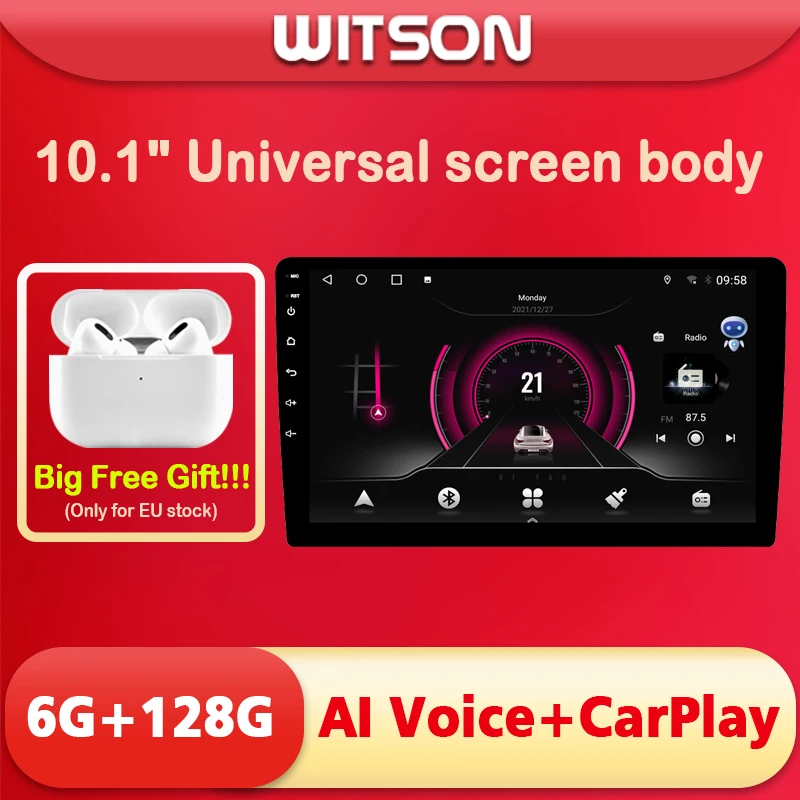 Witson voz ai android 12 navegação gps do carro dvd player para 10 ...