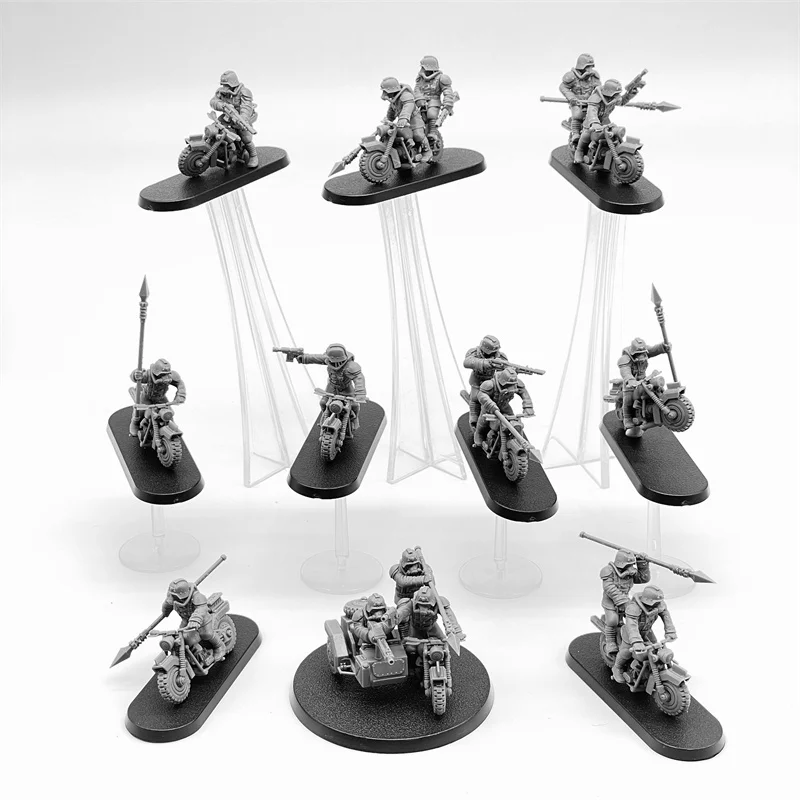 10Pcs GrimGuard Death Bikers Resin Model Tabletop Gaming Soldier ...
