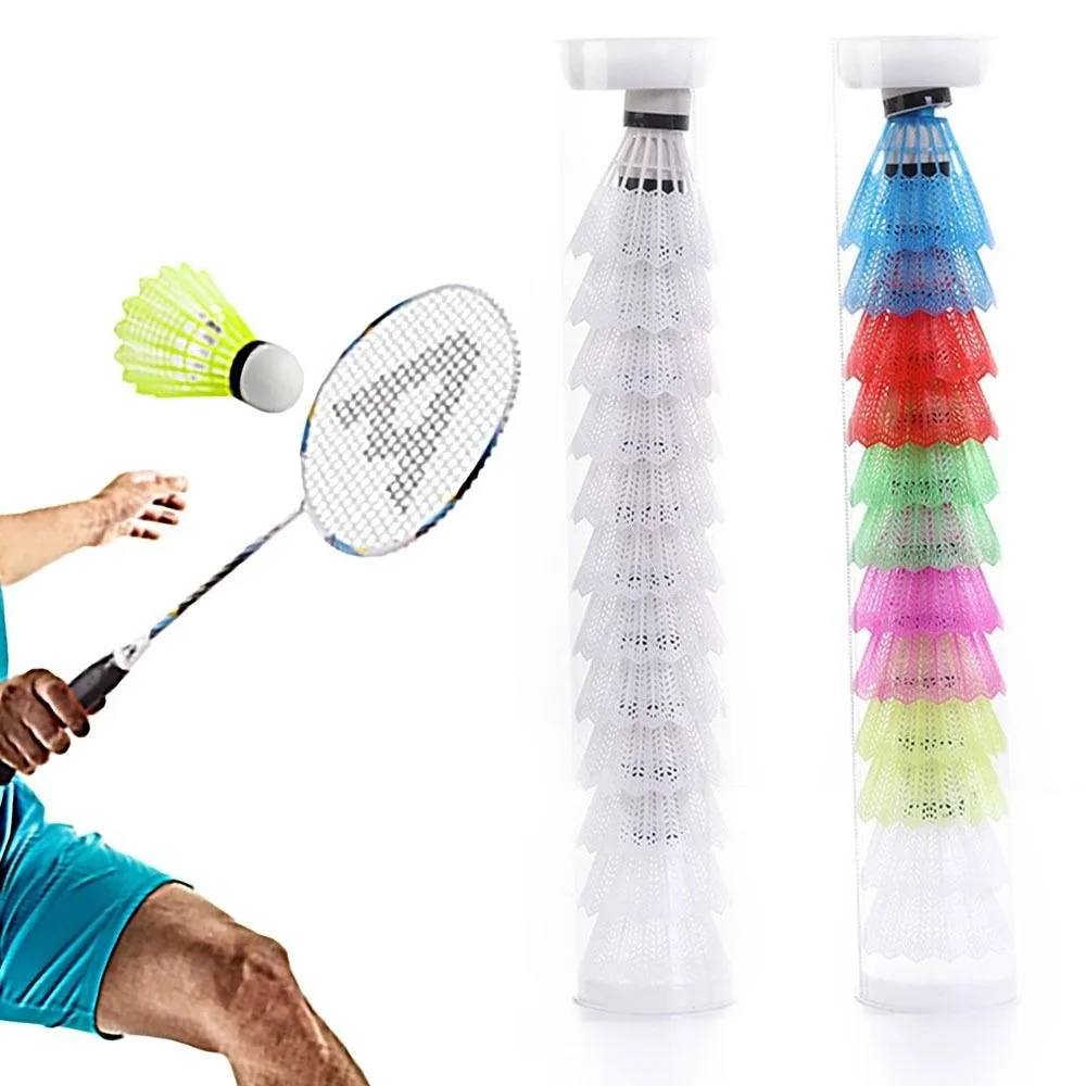 6/12PCS Windproof Badminton Multi-color Foam Ball Head Plastic ...